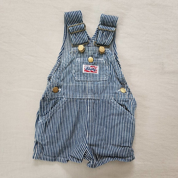 Vintage | Bottoms | Vintage Liberty Engineer Stripe Shortalls 2 Months ...